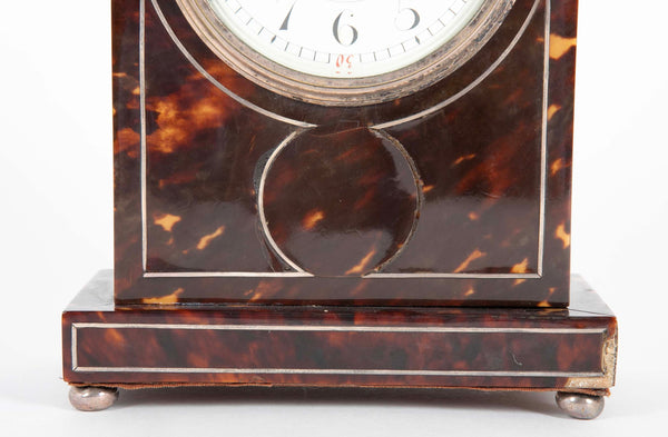 Tortoise Shell Case Clock With Silver Banding Enamel – Avery & Dash ...