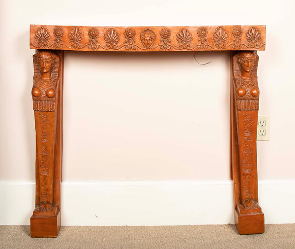 Pair of Egyptian Revival Terracotta Console Tables – Avery & Dash ...