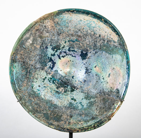 Roman Imperial Period Iridescent Glass Dish on Modern Stand – Avery ...