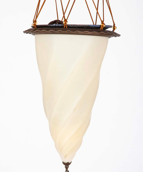Fortuny Hanging Light Fixture In Glass – Avery & Dash Collections